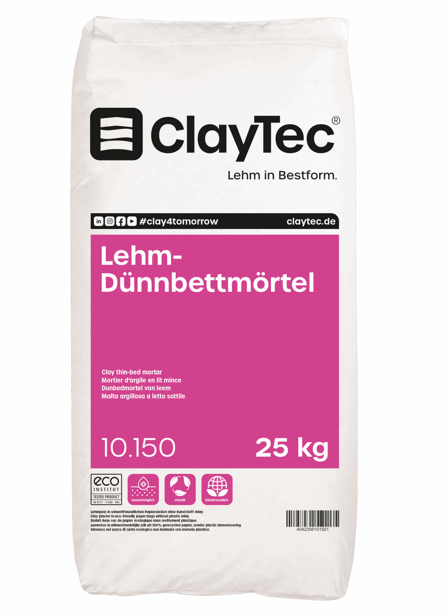 Mauerwerk und Stampflehm - ClayTec - Baustoffe aus Lehm
