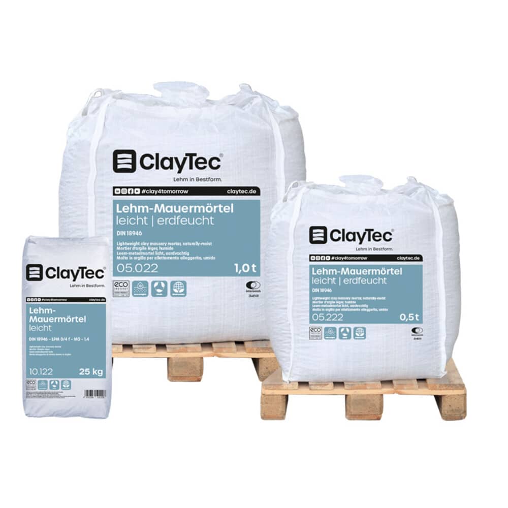 Mauerwerk und Stampflehm - ClayTec - Baustoffe aus Lehm